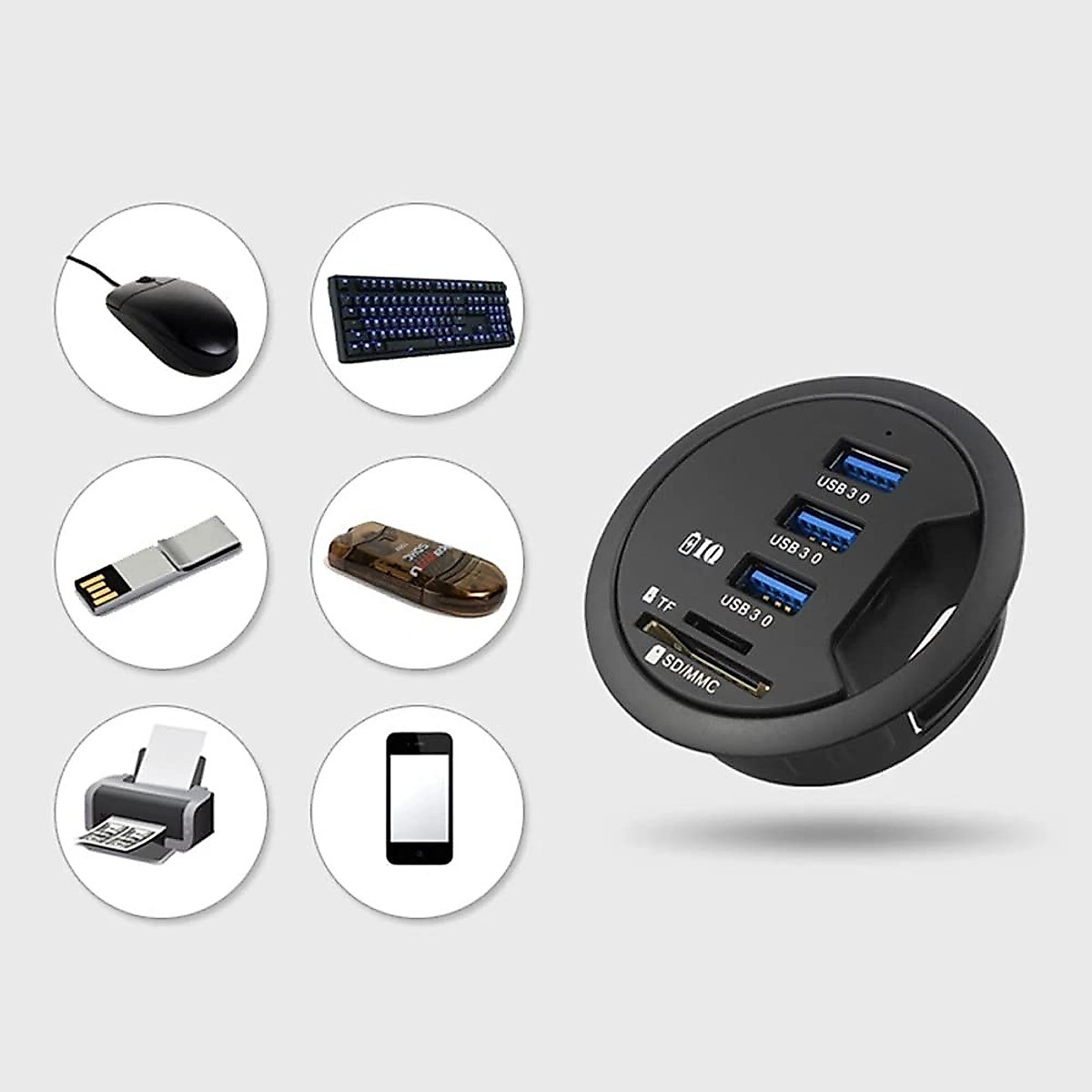 SHYPT USB Hub 3 0 for Laptop PC Card Reader USB Power Supply USB Splitter USB Dock Portable