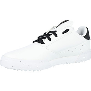 adidas Women's Adricross Retro Spikeless Golf Shoes, Footwear White/Core Black/Footwear White, 6