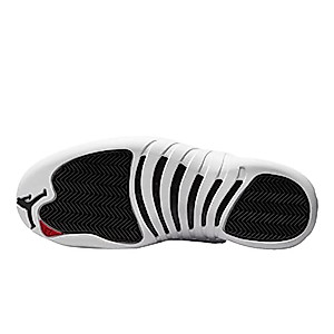 Nike Mens Air Jordan 12 Retro Sneaker, Adult, Black/Varsity Red-White, 9.5 M US