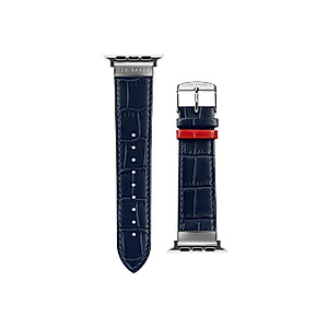 Ted Baker Blue Croco Leather Strap for Apple Watch® (Model: BKS42F227B0)