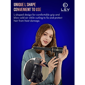 Look Extremely VIP Ceramic Curling Iron with Cooling Air | Curling Wand for Long Lasting Curls | Cordless Hair Curler| 3 Speed Smart Control | Hair Wand and Curling Iron in One