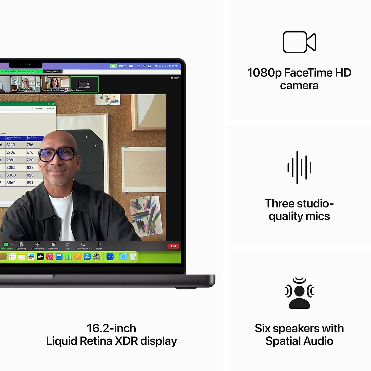 Apple 2023 MacBook Pro Laptop M3 Pro chip with 12‑core CPU, 18‑core GPU: Built for Apple Intelligence, 16.2-inch Liquid Retina XDR Display, 18GB Unified Memory, 512GB SSD Storage; Space Black