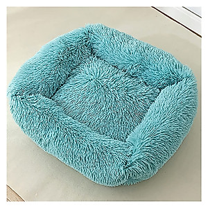YXXJJ Pet pad Plush Dog Bed Cushion Large Dog Bed House pet Square Cushion Bed pet Kennel Super Soft and Fluffy Comfortable cat and Dog House Soft and Warm, Comfortable to Touch, Easy to Carry