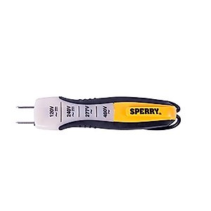 Sperry Instruments ET6204 4 Range Voltage Tester, Yellow, 80-480V AC/DC