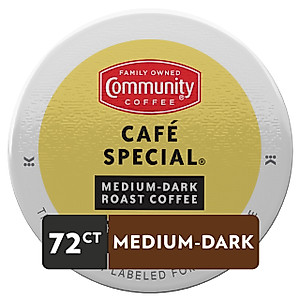 Community Coffee Cafe Special, K-Cup for Keurig Brewers, 12 Count (Pack of 6)