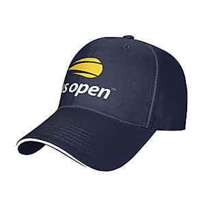 Us Open Tennis 2023 Sandwich Cap Unisex Classic Baseball Capunisex Adjustable Casquette Dad Hat Navy Blue