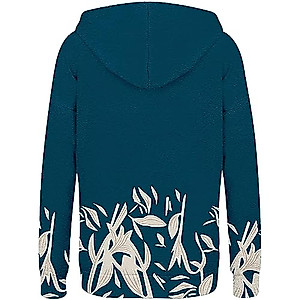 Lausiuoe Grey Zip Up Hoodie Women Oversized Tie Dye Print Hoodie Long Sleeve Drawstring Pullover Tops Loose Casual Sweatshirt For Women(S-XXL)