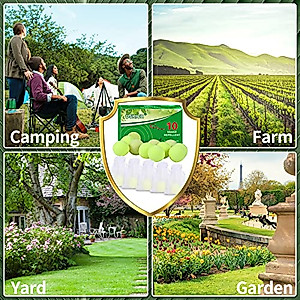 USKICH 10 Pack Snake Away Repellent, Snake Repellent Balls for repelling Outdoors Indoor Snakes Rats and Other Pests, for Yard Lawn Garden Camping Fishing, Natural Plant Formula Pest Insect Control…