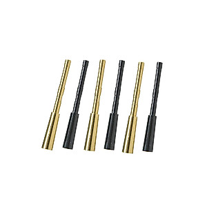 ZSHJGJR Archery Arrow Insert 4.2mm Arrow Connect Arrowhead Points Pipe for DIY Hunting Arrow Accessory 12 Pieces (Black)