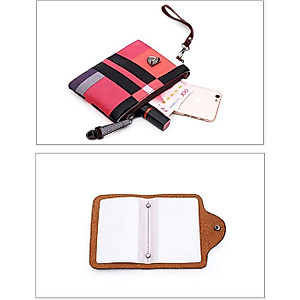 Luxury Handbags plaid Women Bags Designer Purses and Handbags Set 4 Pieces Bags Female Bolsa Feminina (Blue)