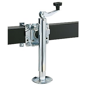 Reese Towpower 74413 Trailer Swivel Mount Jack, Chrome