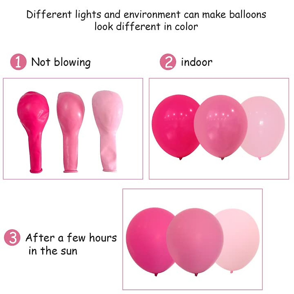 PERPAOL 143Pcs Rose Pink Balloon Garland Arch Kit, Hot Pink Metallic Rose Gold Chrome Balloons for Wedding Party Princess Theme Birthday Bridal Shower Decorations