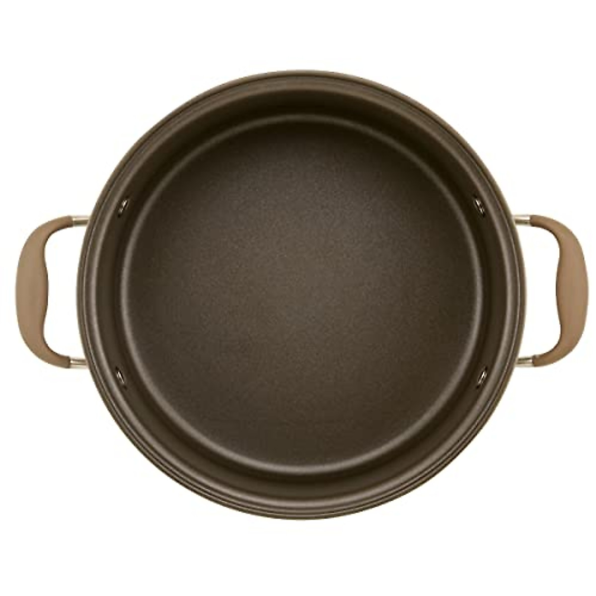 Anolon 83868 Advanced Hard Anodized Nonstick Stockpot / Dutch Oven with Frying / Skillet Pan - 5 Quart and 11 Inch, Bronze Brown