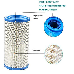 Podoy M113621 Air Filter for Compatible with Exmark Kohler Kawasaki Stens Toro 25 083 02-S 100-533 11013-7029 M113621 11013-7029 108-3811 820263 Lawn Mower