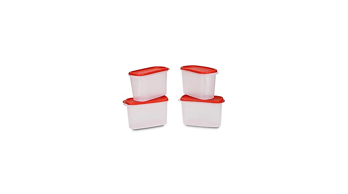 Tupperware Smart Saver #2 – 4 Airtight Containers for Kitchen Organization