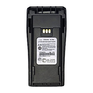 (10PCS) NNTN4497DR NNTN4497CR 7.4v Battery NNTN4497 NNTN4497AR NNTN4496 Replacement Battery [Upgraded] for Motorola CP200 CP200D CP150 CP340 CP360 CP380 GP3688 GP3188 XIRP3688 Battery With Belt Clip