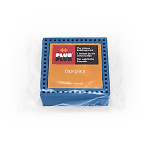 PLUS PLUS – Blue Baseplate, 12 Pack – Base Accessory for Building and displaying Creations, 4.5 X 4.5 inches, Construction Building STEM | STEAM Toy for Kids