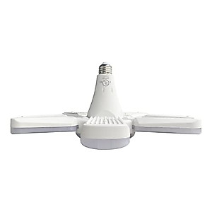 BECCALIGHTING LED Garage Light UL Listed 60 Watts - Daylight Bright White 5000K Garage Lights Ceiling LED 6000 Lm Garage Lighting Fixture, Multi Directional Panel Light for Basement, Barn, High Bay