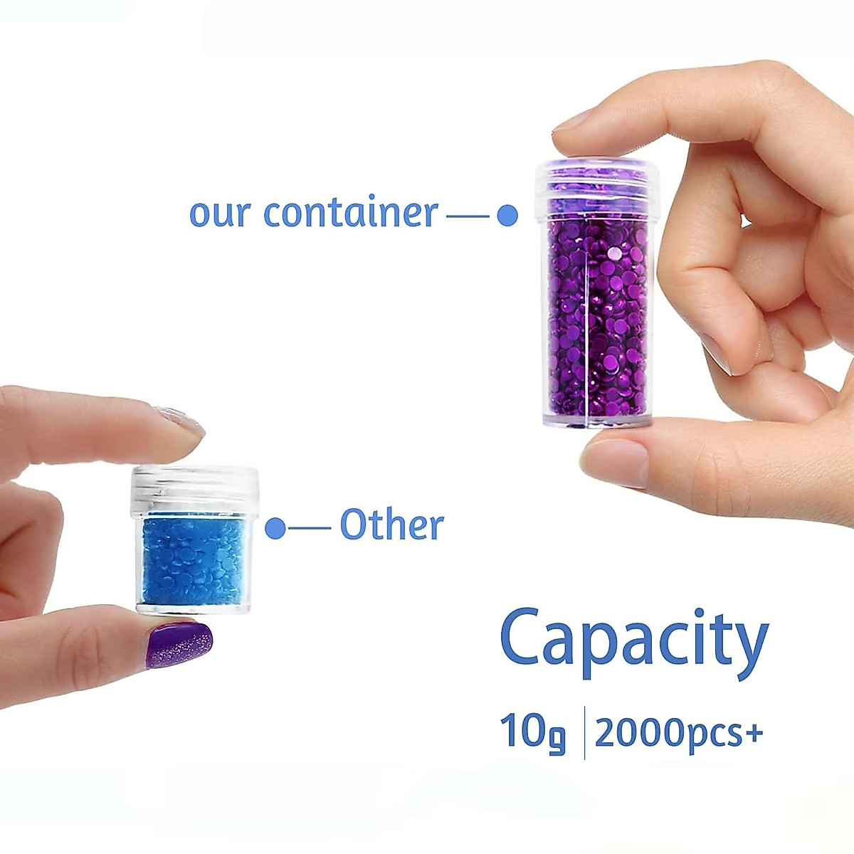 MIATTCLD Diamond Art Organizer Case 60 Slots Diamond Painting Storage Containers, Portable Diamond Painting Accessories and Tools Kit Box for DIY 5D Diamond Beads Art Craft