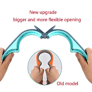 Bottle Opener for Arthritic Hand,Jar Opener for Old People, Children, Women, Those with Weak Hands,Multifunctional Kitchen Gadgets (02-Blue)