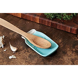 Fox Run Ceramic Mason Jar Spoon Rest, Blue