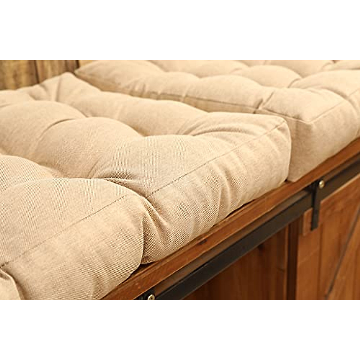 Trendcode Rocking Chair Cushion, Non-Slip Memory Foam Filled, Indoor,Patio furniture&Outdoor Use,Back 23''x17''/Seat 19''x17'' (Beige)