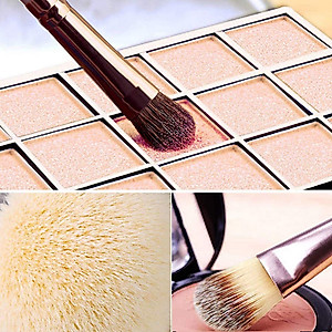 AQwzh 20PCS Make Up Brush Sets, Foundation Eyebrow Eyeliner Blush Cosmetic Concealer Brushes, green and black