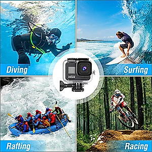 Kacebela Waterproof Case for GoPro Hero 11/10/9 Black, 60M Underwater Dive Protective Housing Shell with Bracket Accessories