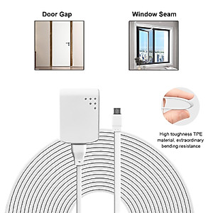 16.5 FT Power Extension Cable Charger for Wyze Cam V3, Wyze Cam Outdoor, Blink Outdoor, Yi Camera, Simplisafe, Arlo Essential, KasaCam, Weatherproof Charging Cord with Adapte for Security Camera