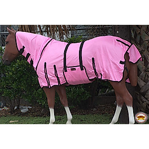 HILASON 66 Inches Horse Ultra Violet Rays Protect Mesh Bug Mosquito Horse Fly Sheet Summer Spring | Fly Sheet | Horse Turnout Sheet | Fly Sheet for Horses | Bug and Mosquito Protection
