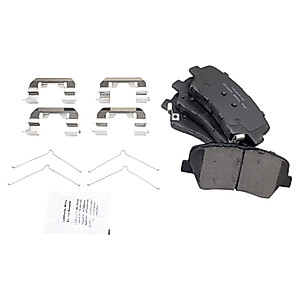 TRQ Front and Rear Brake Pad & Rotor Kit Brake Pads Brake Rotor Ceramic Compatible with 2017-2018 Hyundai Santa Fe Sport 2016-2020 Kia Sorento