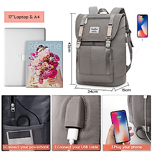 YAMTION Backpack for Men and Women for 17 inch Laptop,High School Backpack Work Backpack Travel Rucksack Bagpack for Teen Boys and Girls