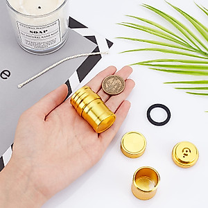 CHGCRAFT 2 Sets Portable Metal Mini Alcohol Burner Lamp Aluminum Alloy Alcohol Stove with Cotton Cord for Household Outdoor Camping Picnic Tea Coffee Making Science Experiments