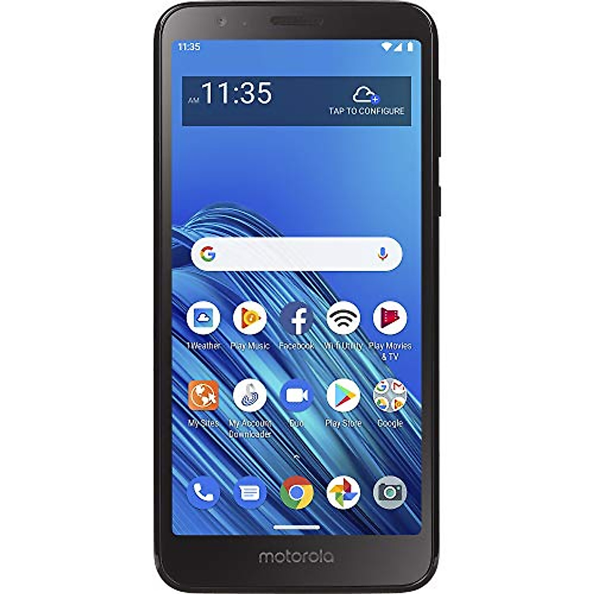 Motorola Simple Mobile Moto E6 4G LTE Prepaid Smartphone (Locked) - Black - 16GB - Sim Card Included - GSM