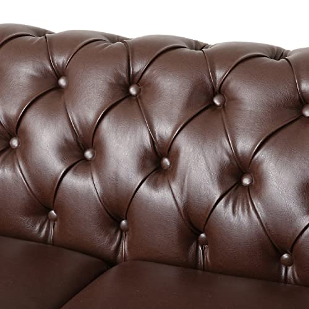 Christopher Knight Home Castalia Sofas, Dark Brown + Natural