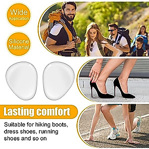 Ramede 36 Pcs Metatarsal Pads Reusable Clear Ball of Foot Cushion Water Drop Shape Foot Gel Pads Adhere to Shoe 4d Design for Forefoot Support Metatarsalgia Neuroma Feet Pain Relief Women Men