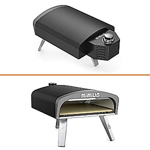 Mimiuo Outdoor Gas Pizza Oven - Portable Propane Pizza Ovens for Outside - Professional Pizza Stove with Oven Cover, Pizza Stone and Pizza Peel - (Classic G-Oven Series)