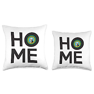 Washington Flag State of Washington Mens and Womens Throw Pillow, 16x16, Multicolor