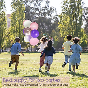 ANGSKALSA Balloon Garland Arch Kit - 167Pcs Baby Shower Decorations for Girl with Butterfly Stickers, Pink Purple White Gold Confetti Balloons for Birthday Party Bridal Shower Wedding Decorations