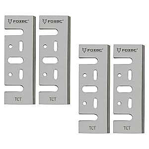 FOXBC 3-1/4 Inch Tungsten‑Carbide Planer Blades Replacement for Makita, DeWalt, Bosch, Ryobi and Most Hand-Held Planer - 2 Sets