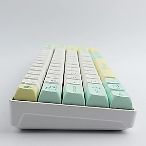 Hyekit PBT Keycaps 130 Keys Cat Keycaps Dye-Sublimation Cute Keycaps XDA Profile Custom Keycaps for Cherry Gateron MX Switches Mechanical Keyboards