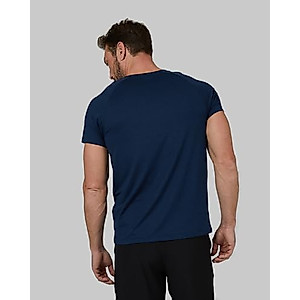 32 Degrees Cool Men’s Active T-Shirt | Raglan Short Sleeve | Quick Dry | Anti-Odor, Navy Space Dye, X-Large