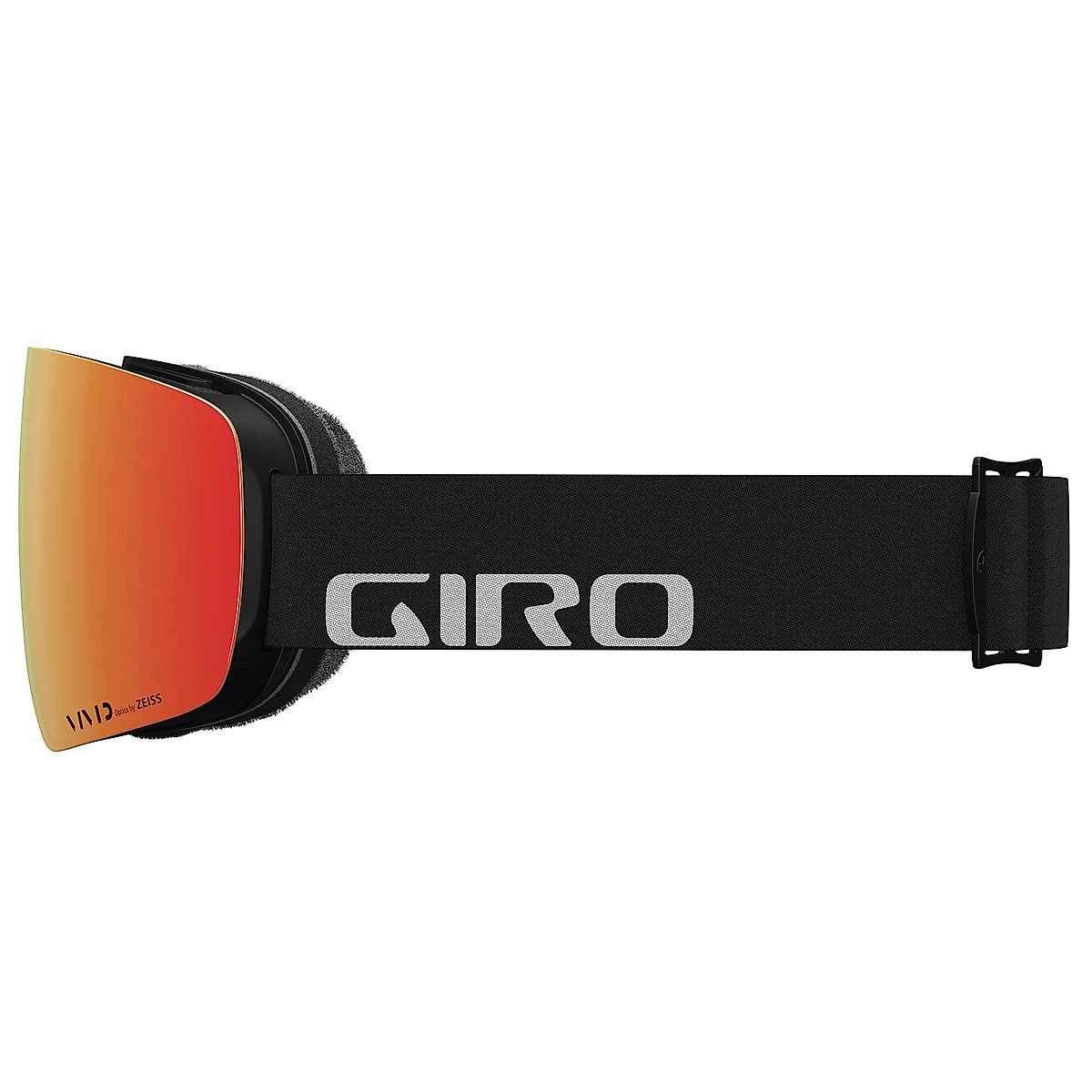 Giro Contour Ski Goggles - Snowboard Goggles for Men & Women - Black Wordmark Strap with VIVID Ember/VIVID Infrared Lenses