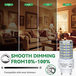BMXKPO GU24 LED Light Bulb Dimmable 10W,5000K Daylight,1600 Lumens(100W Equivalent),Replace CFL Twist-in 2 Prong Light Bulb (4-Pack)