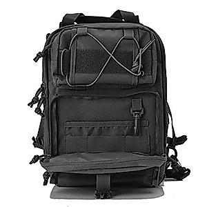 Hebetag Nylon Sling Bag Hiking Backpack for Men Women Travel Outdoor Tactical Military Camping Walking Mountain Climbing Crossbody Messenger Chest Shoulder Pack Casual Ruckpack