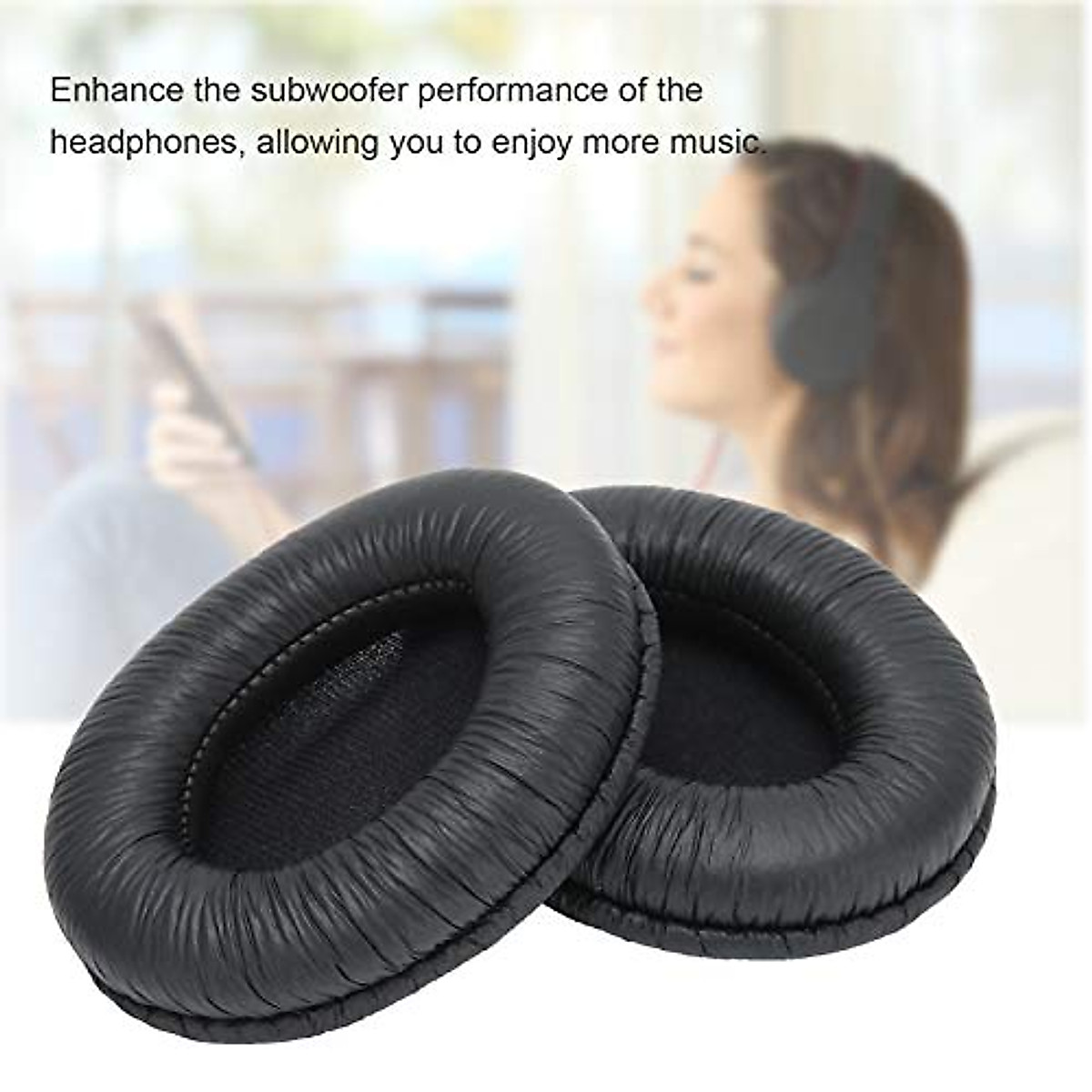 Replacement Earpads for Sony,Headphone Ear Pads for Sony MDR‑NC60 MDR‑D333 DR‑BT50 Headphone,Replacement Headset Earpad Cover,Soft and Comfortable Foam(black)