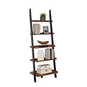 Convenience Concepts American Heritage Bookshelf Ladder, Barnwood/Black