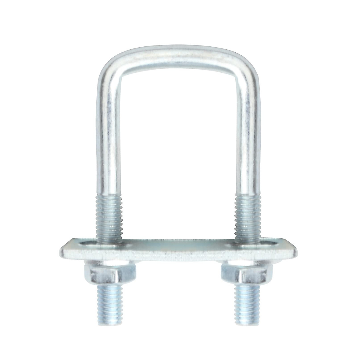 10 Pack Square U-Bolts 1-3/8 inch Inner Width, Galvanized Steel Square Trailer U-Bolts, Square Bend U-Bolts, U Clamps, Adjustable Length: 1-3/8-2-3/8 inch(35-60mm)