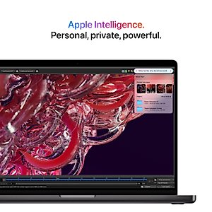 Apple 2024 MacBook Pro Laptop with M4 chip with 10‑core CPU and 10‑core GPU: Built for Apple Intelligence, 14.2-inch Liquid Retina XDR Display, 16GB Unified Memory, 512GB SSD Storage; Space Black
