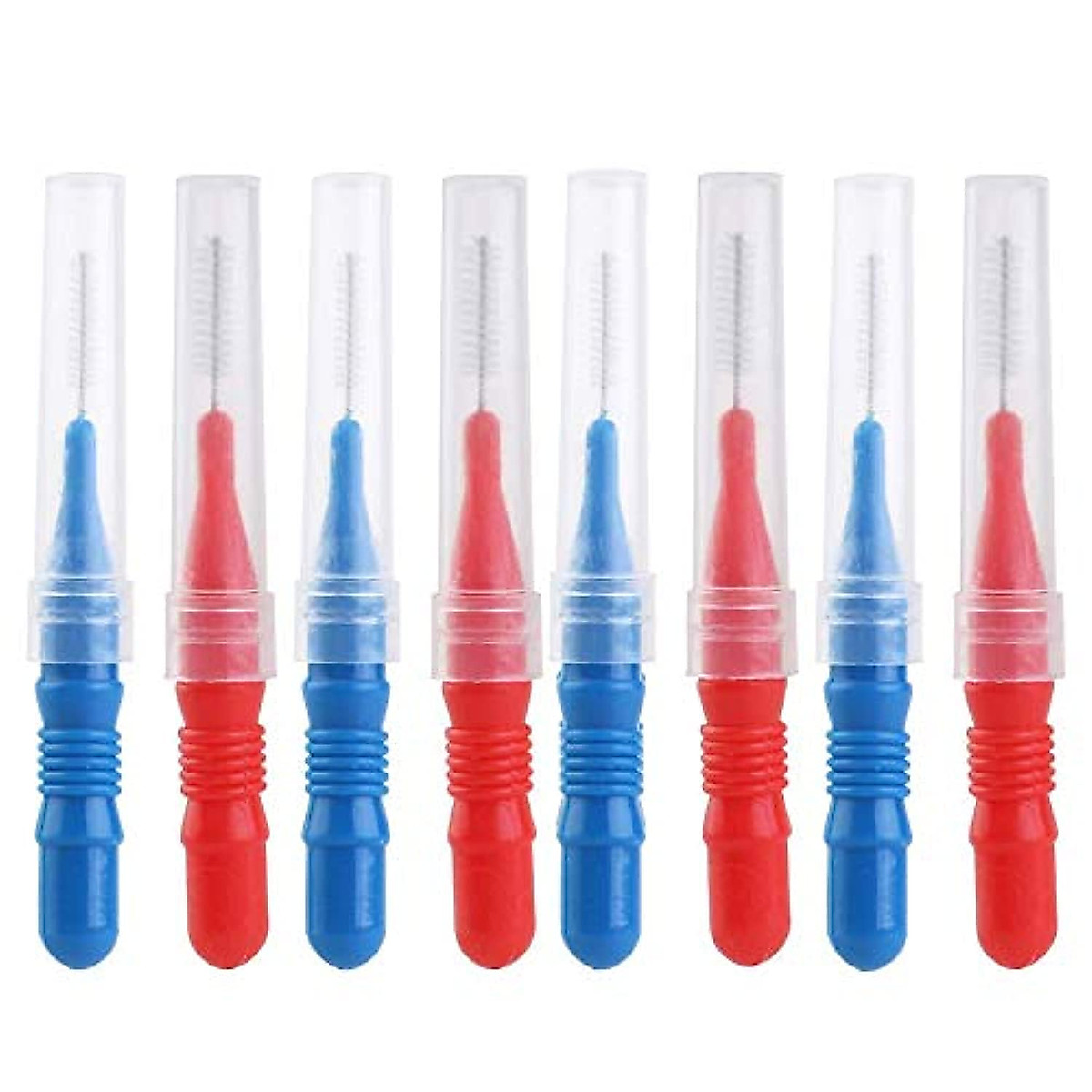 NUOLUX 2.5mm Interdental Brush Cleaners,Toothpick Between Teeth Brush Kit，50 Pack